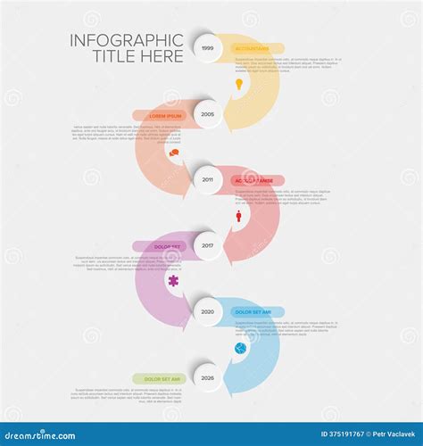Vertical Timeline Infographics Royalty Free Stock Image 120776584