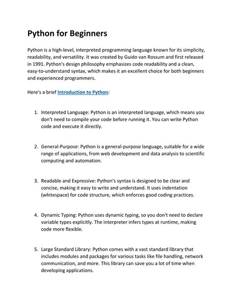 Python For Beginnersdocx