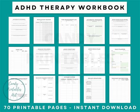 Cbt For Adhd Worksheet Printable Pdf Template