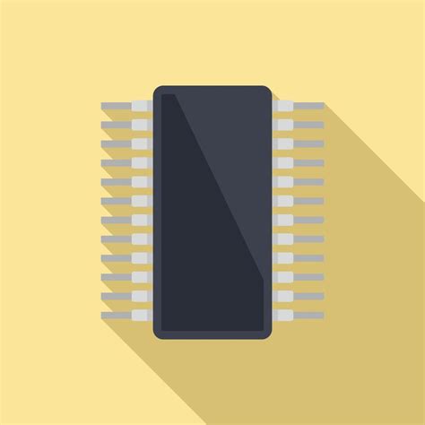 Processor Technology Icon Flat Vector Cpu Circuit Vector Art At Vecteezy