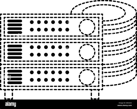 Data Center Disk With Server Vector Illustration Design Stock Vector Image And Art Alamy