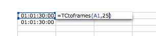 Calculating Timecode In Excel Calculating Timecode In Excel