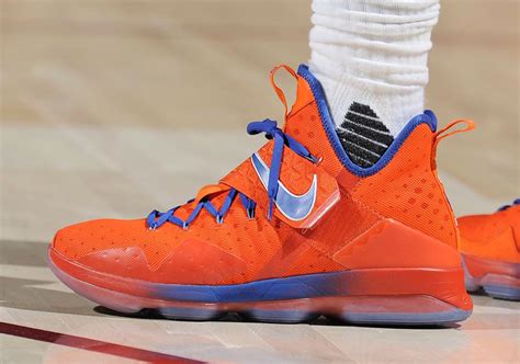 Nike Lebron 14 Orange Blue Hardwood Classics Pe