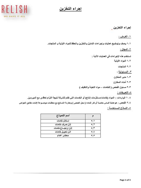 09 Storage Procedure Pdf