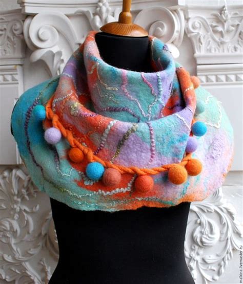 Шарфы и шарфики ручной работы Шерстяной шарф бактус Crochet Necklace Crochet Necklace