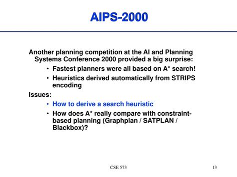 Ppt Lecture 21 State Space Search Vs Constraint Based Planning