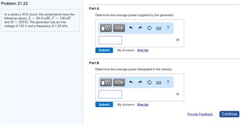solved in a series l r c circuit the components have the