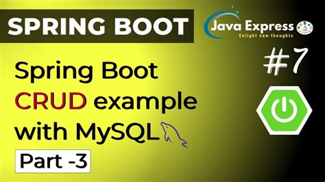 Spring Boot Mysql Jpa Hibernate Restful Crud Api Example Part 3 Youtube