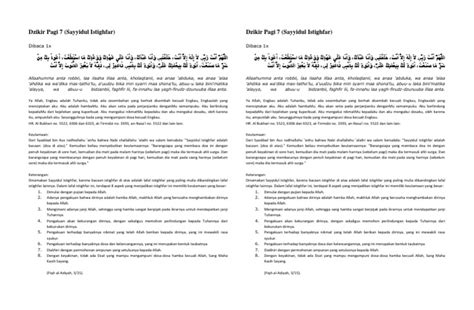 Sayyidul Istighfar | PDF