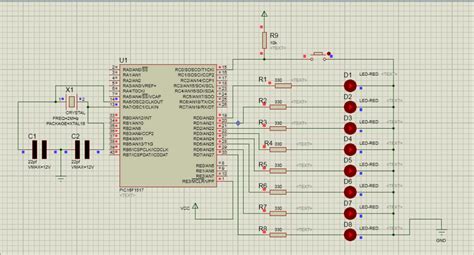 Pic16f877a Multiple Led Blinking Using Pic Microcontroller