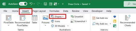 How To Draw A Circle In Excel How To Draw A Circle In Excel