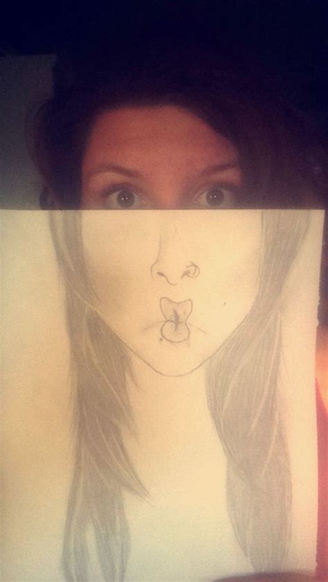 Half Face Half Drawing