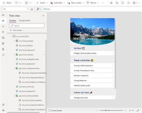 Power Apps Curved Header Ui Design For Mobile Apps