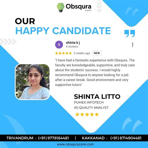 Obsqura Zone On Linkedin Happycandidate Seleniumtesting