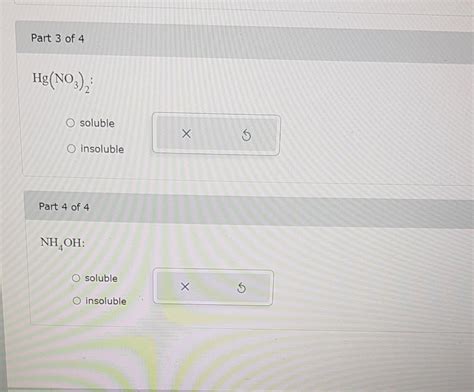 Solved Characterize the following compounds as soluble or | Chegg.com