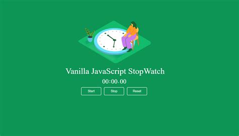 Github Rhjoy Git Rhjoy Git Vanilla Js Stopwatch Github Io The Stopwatch Will Start When The