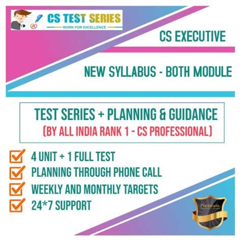 CS Executive New Syllabus Both Modules All Eight Subjects