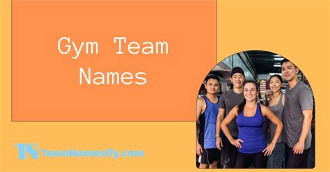 322 Gym Team Names Teamnamesify