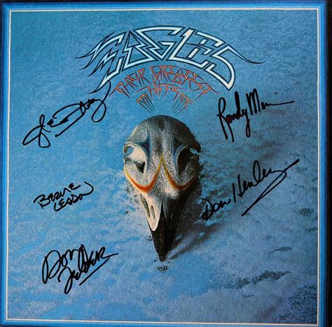 Eagles Their Greatest Hits 1971 1975 Signed Album