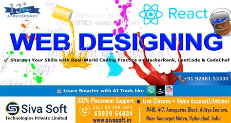 Web Designing React Js Training Course Classroom And Online