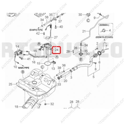 Bomba De Gasolina Kia Carens 2007 0k2c0 13 35za Auto Online Pro