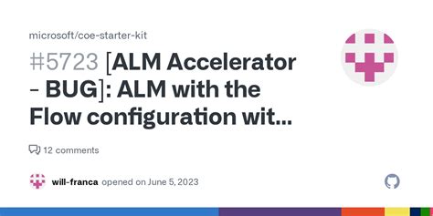 ALM Accelerator BUG ALM With The Flow Configuration With Its Owner