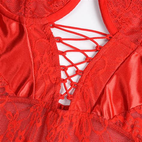 Криптографический Красный боди на шнуровке с завязками, сексуальный ...