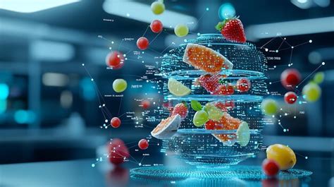 Digital Traceability System Showing A Food Products Journey From Producer To Consumer Premium