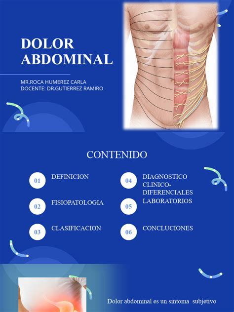 Clasificación Y Diagnóstico Del Dolor Abdominal Pdf Abdomen Dolor