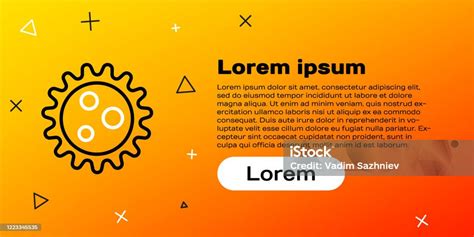 在黃色背景上隔離的行病毒圖示冠狀病毒 2019ncov細菌和細菌 細胞癌 微生物 真菌五顏六色的大綱概念向量插圖向量圖形及更多2019冠狀病毒病圖片 Istock