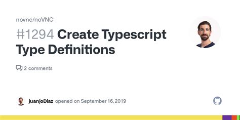 Create Typescript Type Definitions · Issue 1294 · Novncnovnc · Github