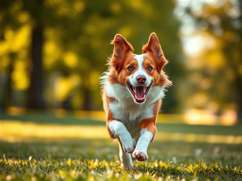 Border Collie Marrom E Branco Beleza E Inteligência Em Um Cão