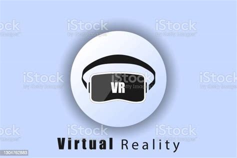 가상 현실 장치 안경 Vr 헤드셋 아이콘입니다 사용자 인터페이스 아이콘입니다 흰색 웹 버튼 신형태 벡터 Eps10 Brand Name Video Game에 대한 스톡 벡터