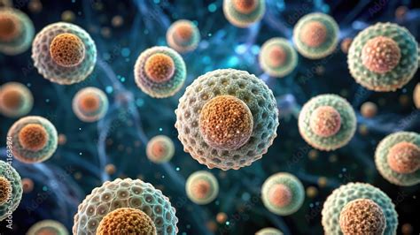 Microscopic View Of Simple Squamous Epithelium Cells Flat And Scale Like With Prominent Nuclei