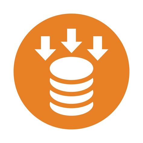 Premium Vector Database Storage Data Storage Icon Orange Color Vector Eps