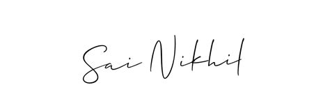 73 Sai Nikhil Name Signature Style Ideas Ultimate Electronic Sign