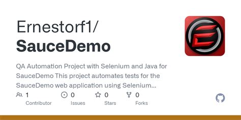 Github Ernestorf1saucedemo Qa Automation Project With Selenium And Java For Saucedemo This