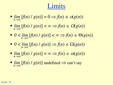 Ppt Asymptotic Notation Review Of Functions And Summations Powerpoint