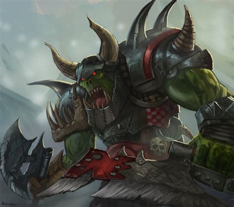Warhammer Fantasy Orc Big Un By Getsugadante On Deviantart