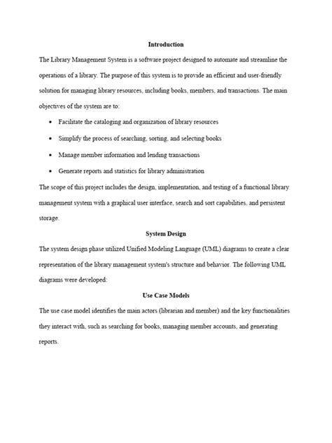 Library Management System Report Pdf Software Testing Use Case