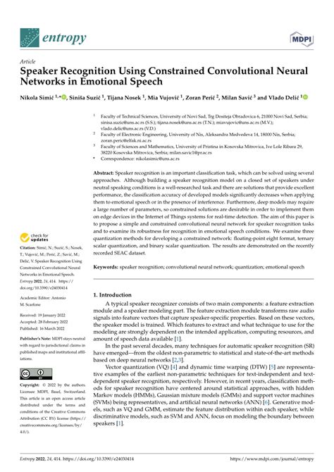 pdf speaker recognition using constrained convolutional neural