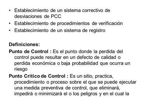 Seguridad Alimentaría Análisis De Riesgos Y Control De Puntos Críticos