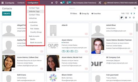 Overview Of Odoo 16 Contact Module