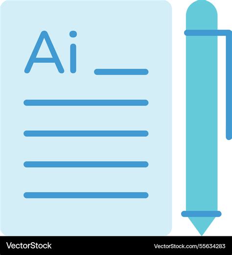 Generative Ai Automated Writing Royalty Free Vector Image