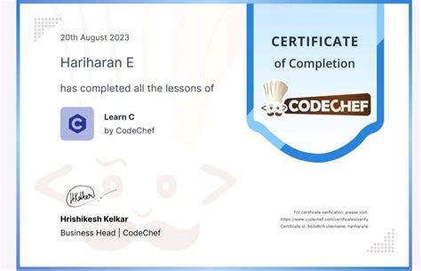 Hari Haran E On Linkedin Starting My Journey Towards C Programming