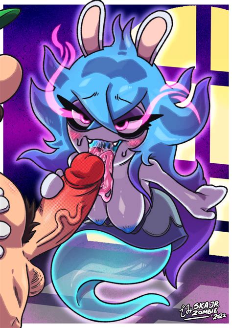 Rule 34 2022 Bare Shoulders Big Breasts Blue Hair Blush Bodily Fluids