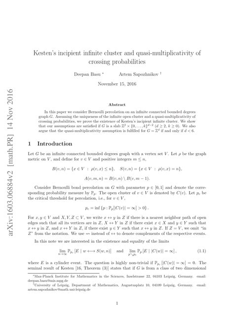 Pdf Incipient Infinite Cluster For Bernoulli Percolation On Slabs