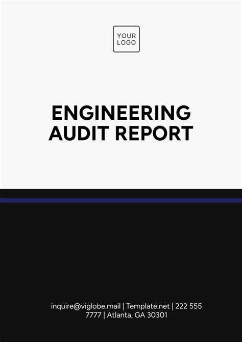 Free Engineering Audit Report Template To Edit Online