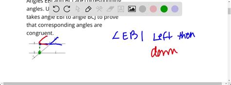 Solved Lines Ab And Gj Are Parallel And Intersected By The Transversal