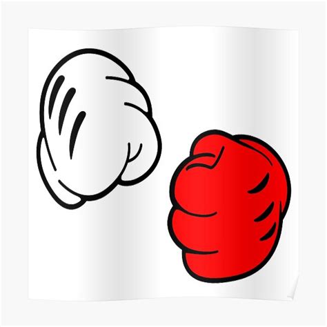 Micky Hand Poster For Sale By Ofmumdon Redbubble